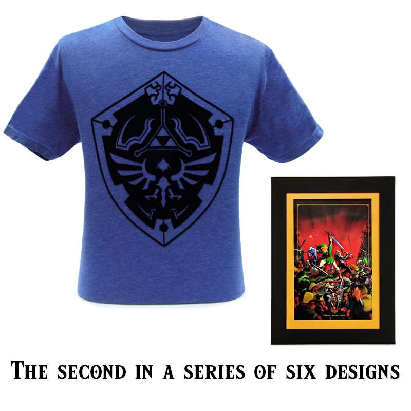 Second exclusive shirt and art cell designs available at Nintendo NY