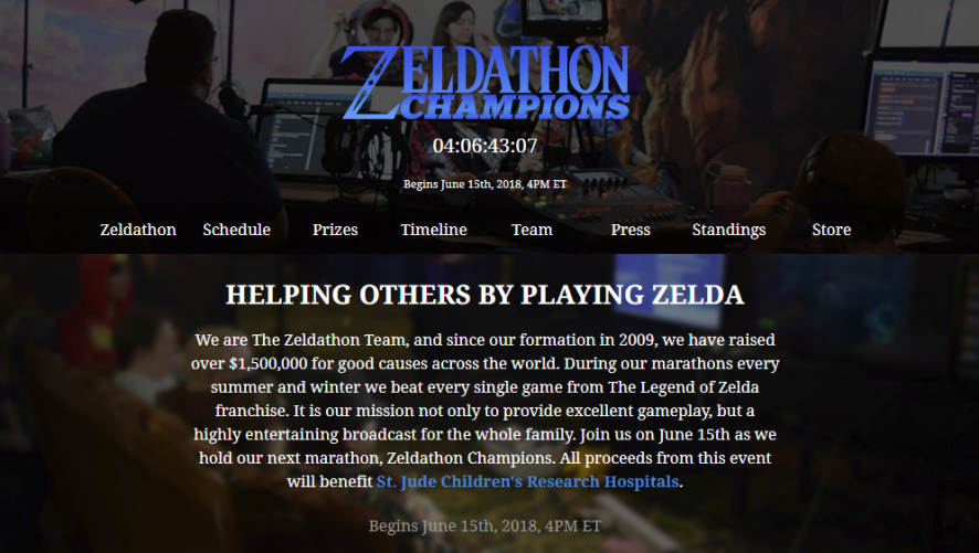 Zeldathon is on: The Zeldathon Team champions another cause - Zelda ...