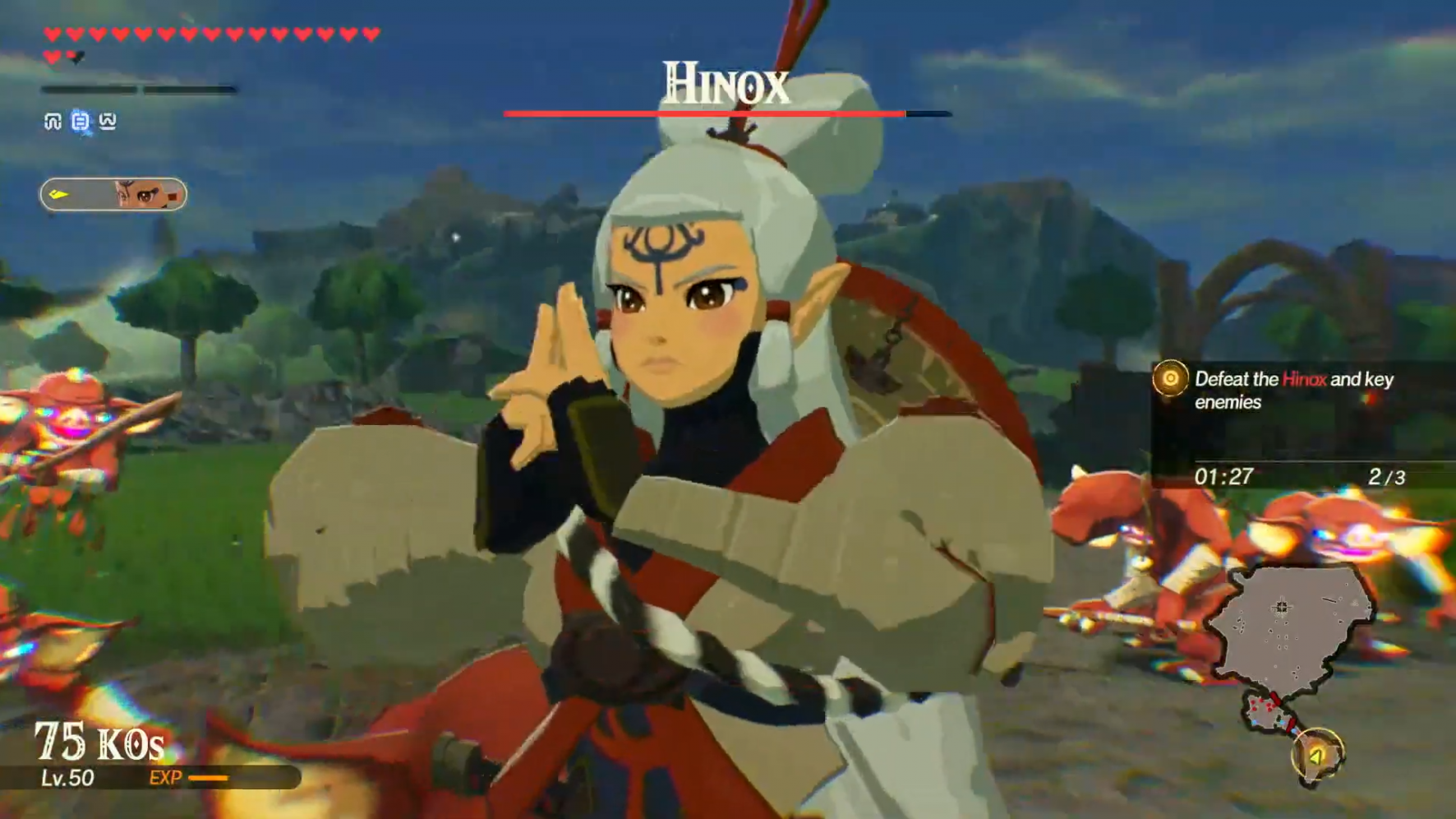 More Impa gameplay shows her taking down a Hinox in Age of Calamity ...