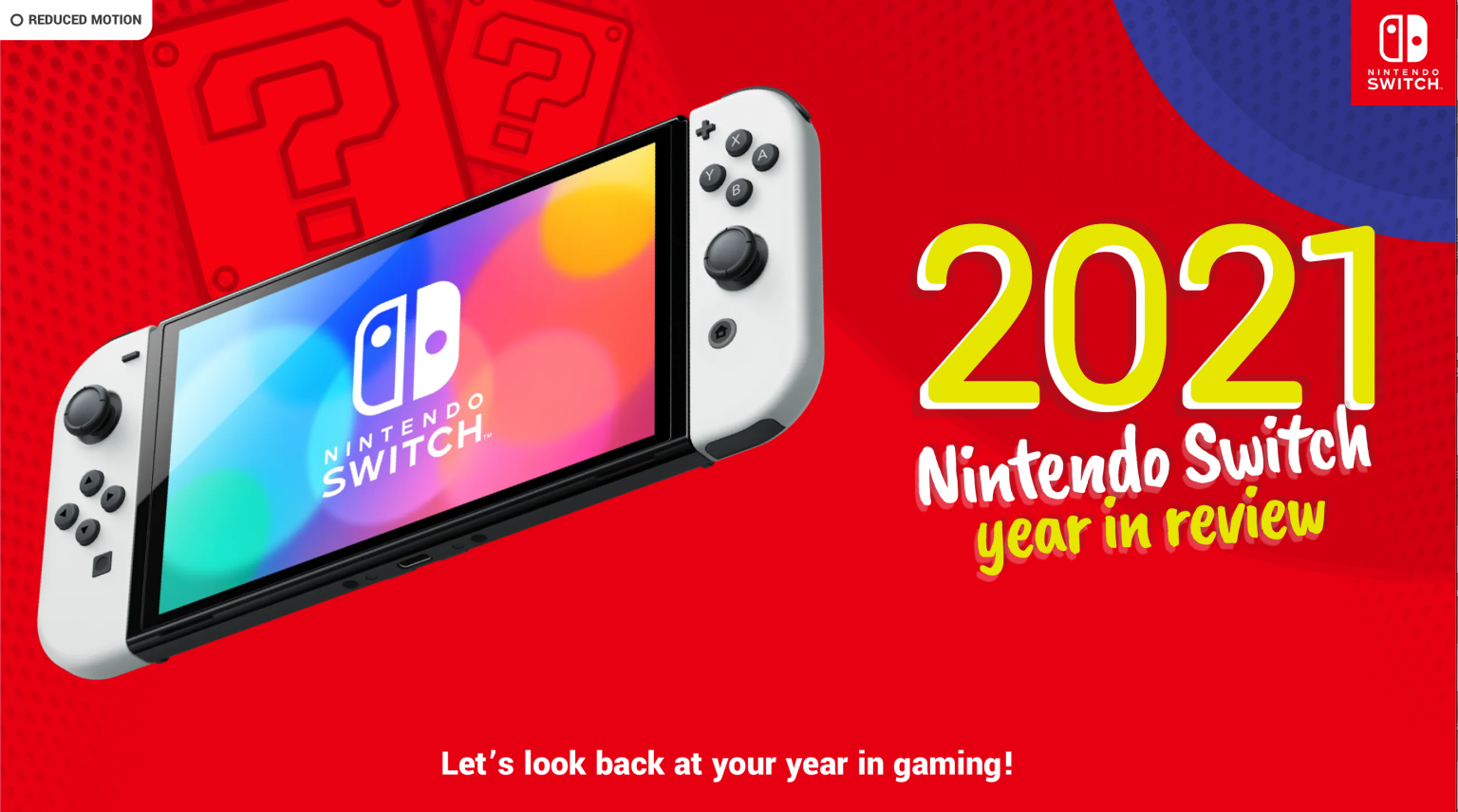 You can now get your 2021 Nintendo Switch ‘Year in Review’ stats