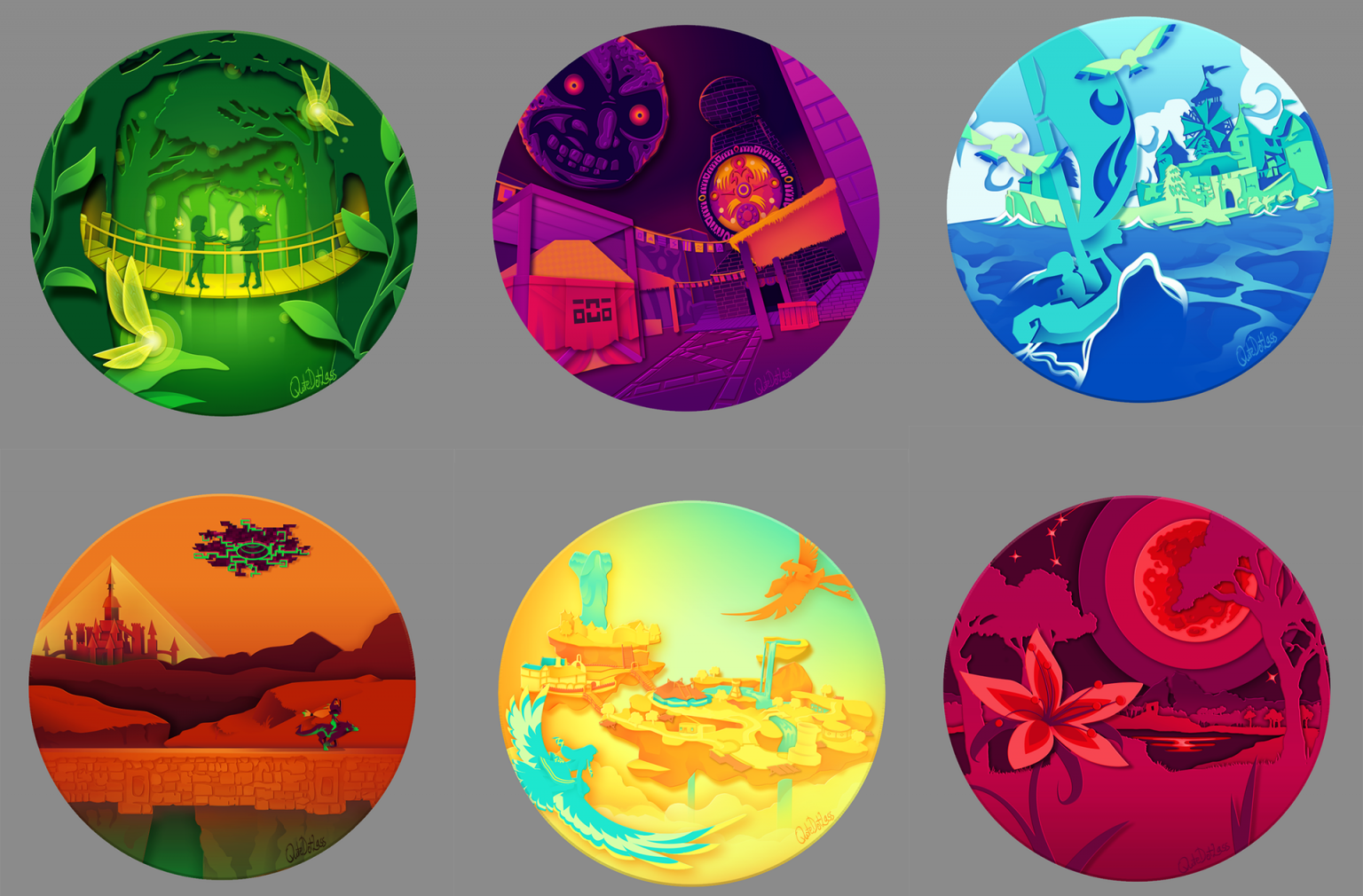 Yuga’s Art Gallery: Zelda-themed buttons