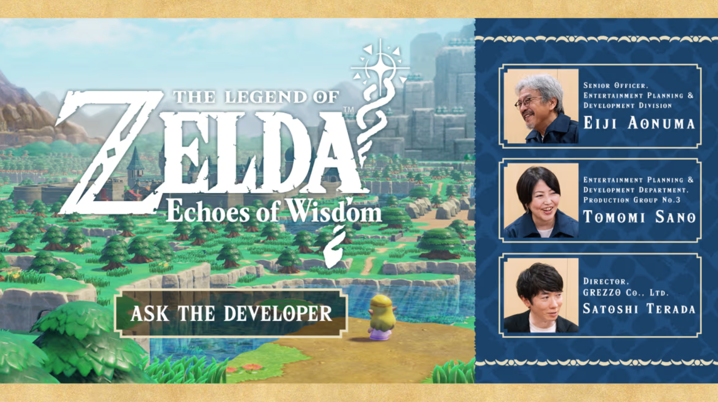 Nintendo releases Echoes of Wisdom interview Part 3, talks origins of ...